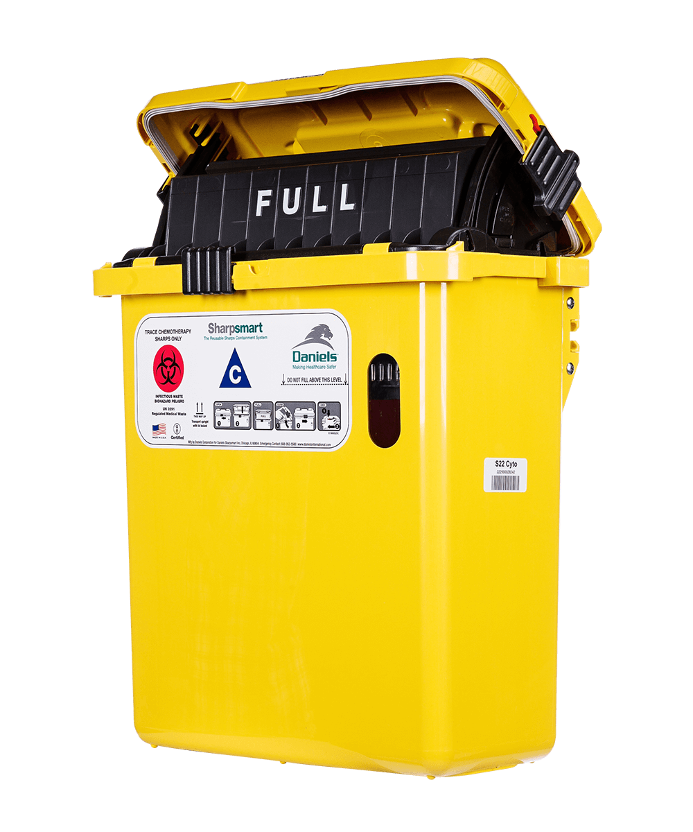 CT22 | Chemosmart Reusable Chemotherapy Waste Container | Daniels Health