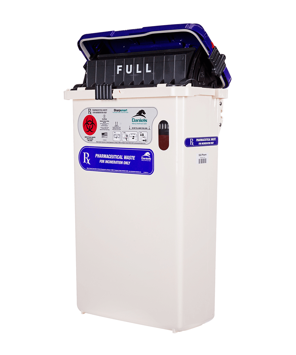 P32 | Pharmasmart Reusable Pharmaceutical Waste Container | Daniels Health
