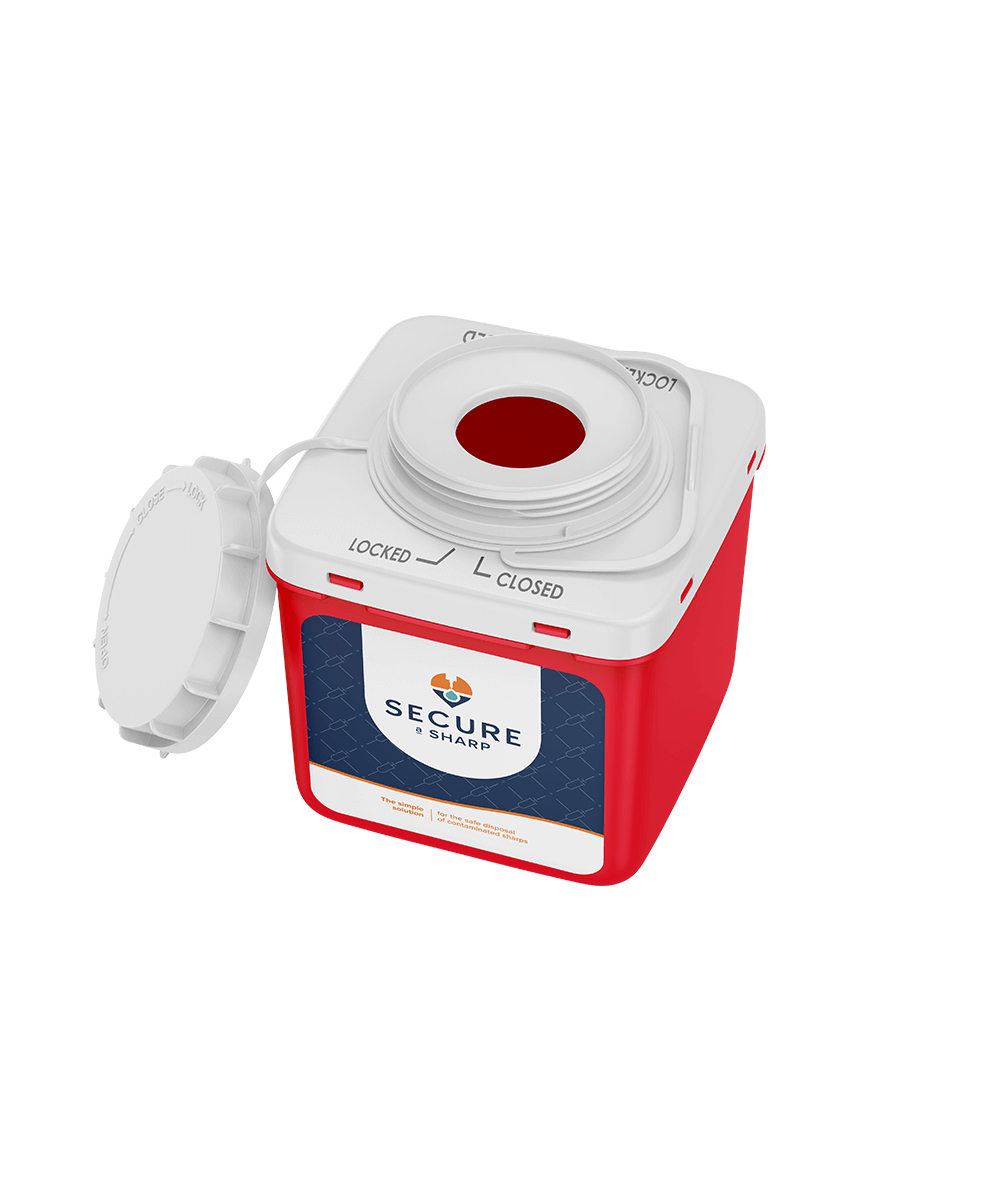 Secure a Sharp | 2 QT Container | Daniels Health