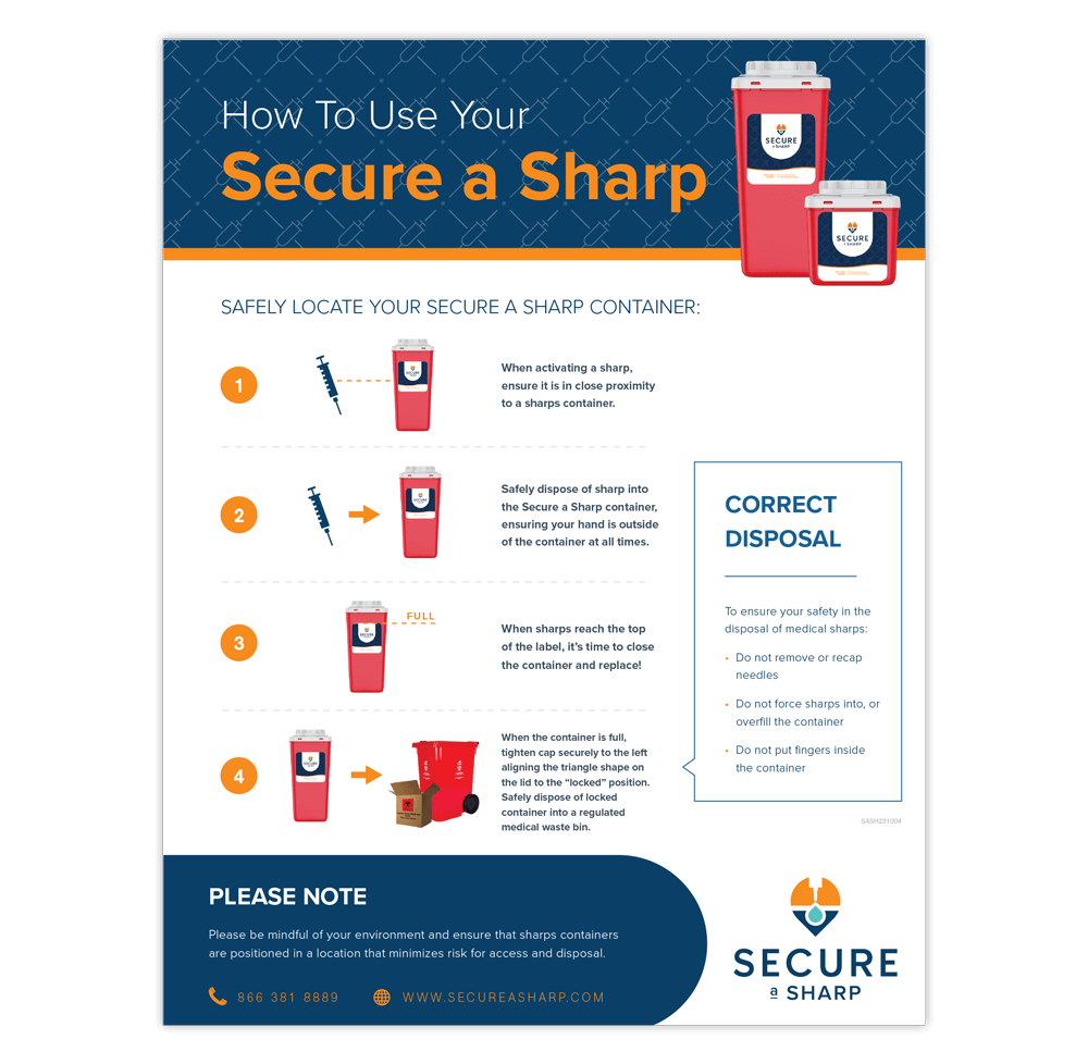 How to Use Secure a Sharp Containers | Daniels Health
