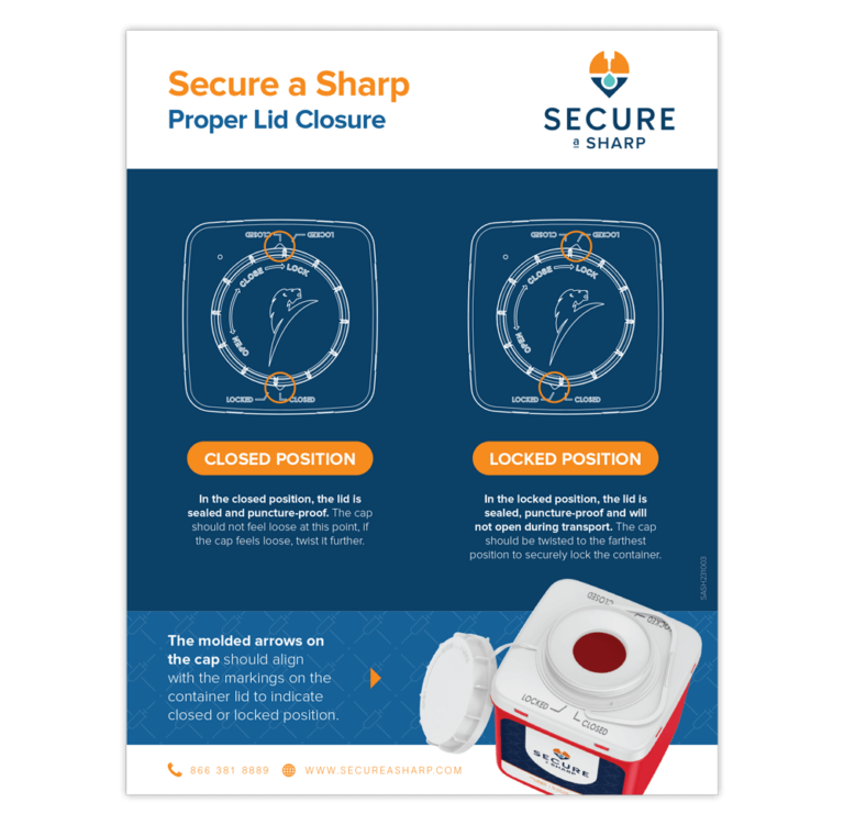 Secure a Sharp Container Use Instructions | Daniels Health